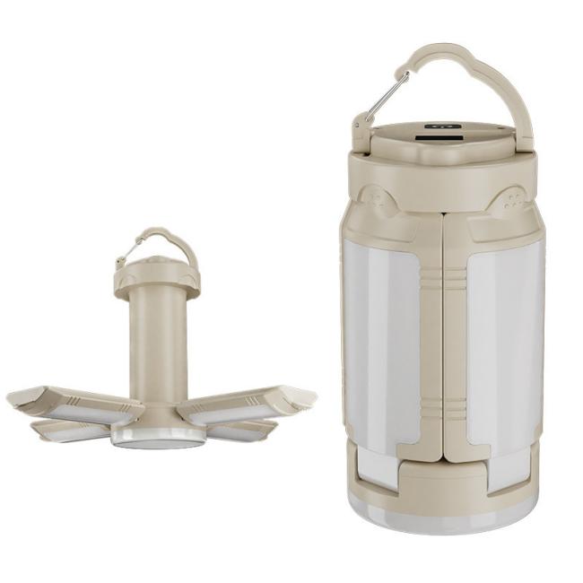 LED digital display with output camping light outdoor folding hanging camping tent light