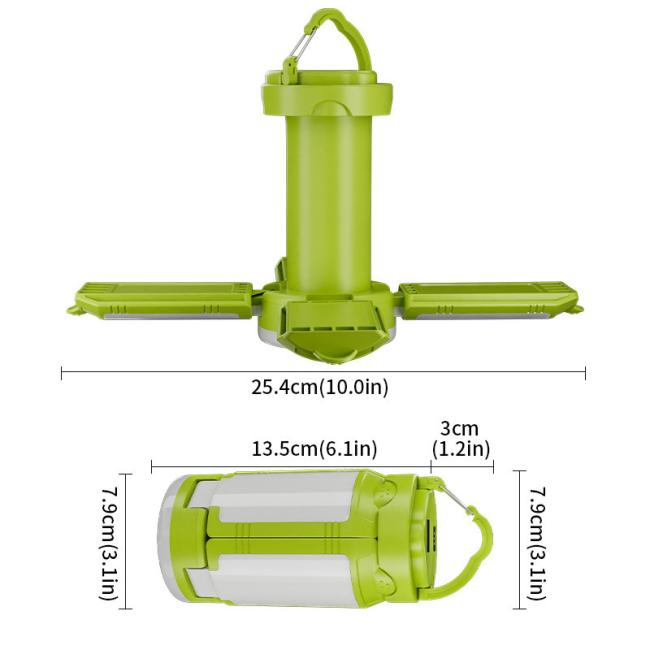LED digital display with output camping light outdoor folding hanging camping tent light