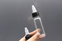 China PET 60ML Empty Sanitizer Bottles Pointed Tip Plastic Drop Bottle for sale