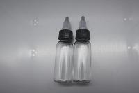 China PET 60ML Empty Sanitizer Bottles Pointed Tip Plastic Drop Bottle for sale