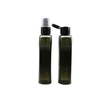 Cina Bottiglia di plastica piana naturale 150ml in vendita