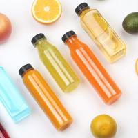 China Press 350ml Square Plastic Bottles Cold Brew Tea Bottle for sale