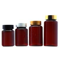 China 180cc 200ml Amber Plastic Bottle Cosmo Black Empty Bottle for sale