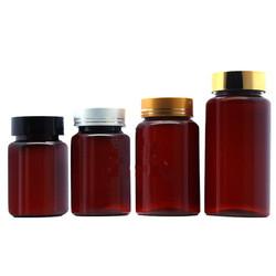Cina bottiglia vuota di 180cc 200ml Amber Plastic Bottle Cosmo Black in vendita
