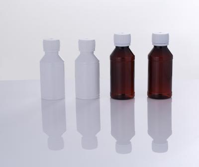 Cina Sciroppi la medicina rotonda del liquido del PE imbottiglia il chiaro coperchio a vite in vendita
