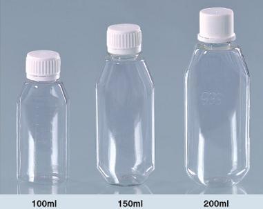 Cina Il quadrato dell'animale domestico del giro 100ml dello sciroppo imbottiglia le bottiglie cosmetiche senz'aria in vendita