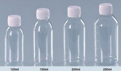 Cina Il quadrato dell'animale domestico del giro 100ml dello sciroppo imbottiglia le bottiglie cosmetiche senz'aria in vendita