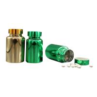 China Electroplating 120ml Plastic Bottle Amber Plastic Containers for sale