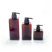 China Shampoo PETG Square Bottle Green Red Various Specifications 150ml 350ml for sale