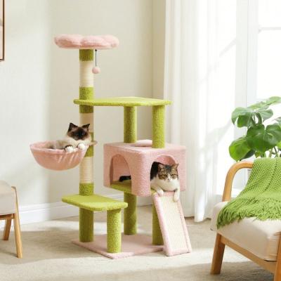 China Popular Eco-Friendly Halloween-Themed Cat Toy Monster-Themed Climbing Frame Scratching Post Cat Tree Carton Packaging Cute for sale