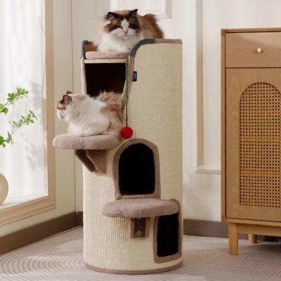 China Luxury Halloween Multifunctional Eco-Friendly Cat Toy Pet Supplies Wear-Resistant Sisal Scratching Post Multi-Layer Cat Bed for sale