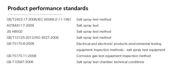Chamber interior showing test samples