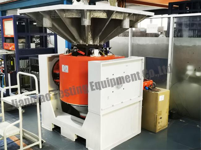 Vibration test table operation view