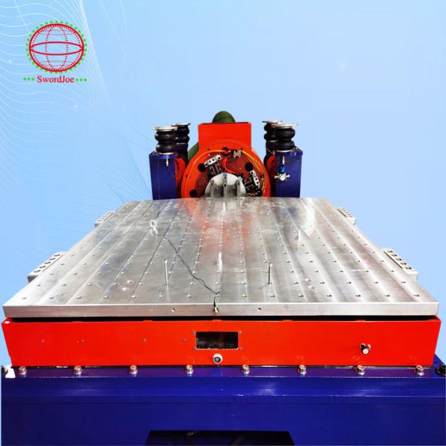 Industrial vibration testing equipment with slip table