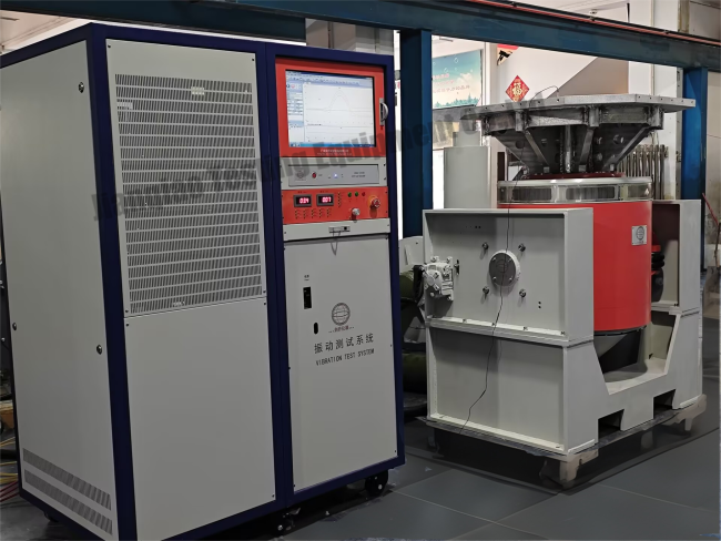 Technical diagram of vibration testing system