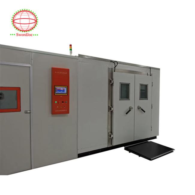 Environmental test chamber interior showing airflow system