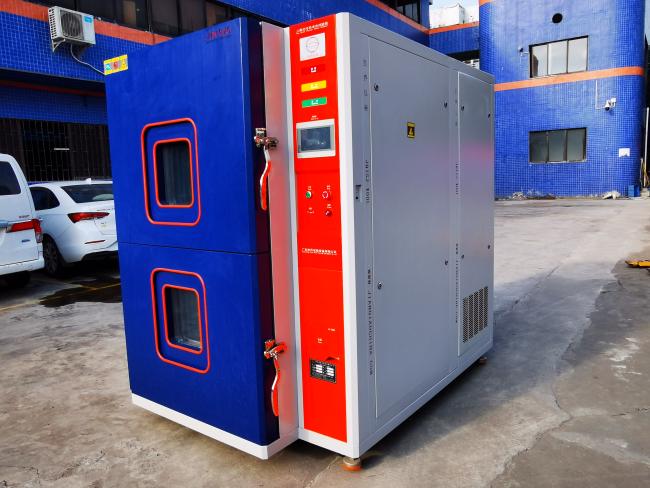 Two Zone Thermal Shock Test Chamber front view showing control panel