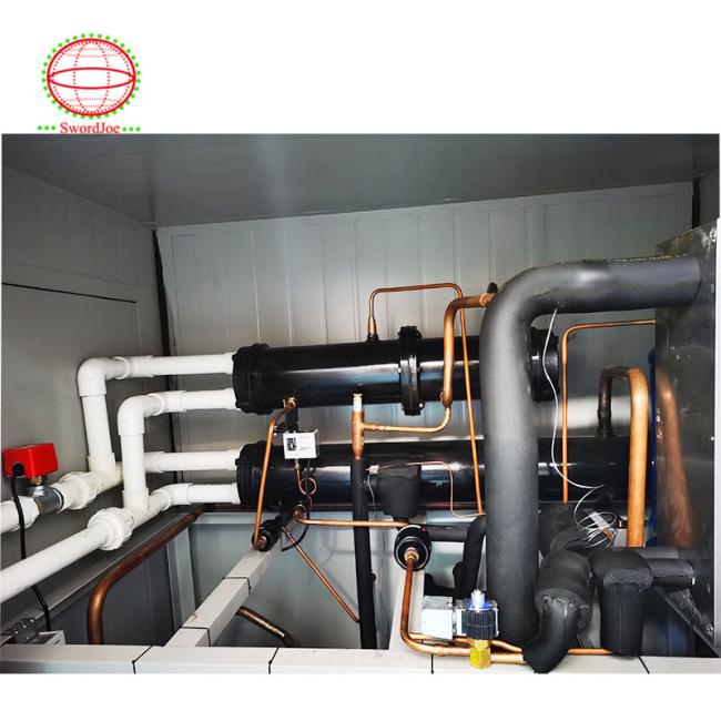 Close-up of chamber temperature control system