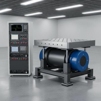 China 20kN Sine Force Vibration Test Table with 500KG Load Capacity and Multi-Channel Configuration for Industrial Testing for sale