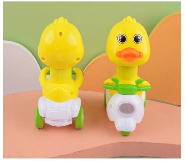 Quality Wholesale Toys Rubber Ducklings Children's Pressure Inertia Return Little Yellow for sale