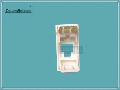 China France FACE PLATE 22.5X45 1 Port for one-click k6 jack for RJ45 Cabling for sale