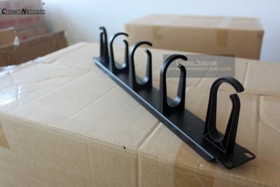 China Network 1U Cable Manager with 5 Rings Distachable Cable Management for sale