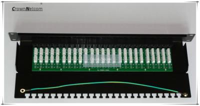 China cat3 50port patch panel high quality UTP 50Ports vioce patch Panel with keystone jacks RJ11 Category 3 Data Voice Panel for sale
