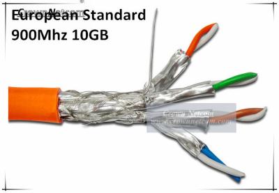 China 10GB 900MHz CAT7 SSTP Solid Cables Cat 7 Copper wires AWG23 - LSOH/LSZH Ethernet Cable Category 7 for sale