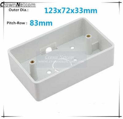 China Single Gang Junction boxes ABS US Type Junction Box RJ45 Networking Junction box for sale