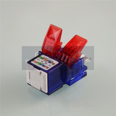 China New Tool Free RJ45 Cat6 Keystone Jack 50U Gold Plated Network Cat 6 Modular Jacks 8P8C for sale