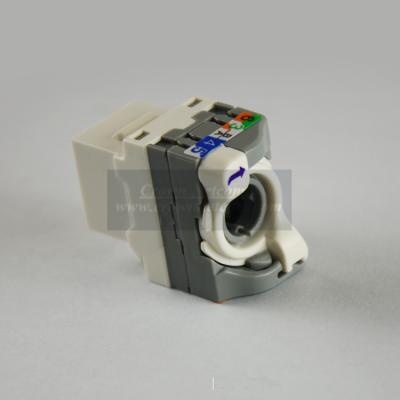 China NEW Rotary Cat5e RJ45 Keystone Jack Tool Free Category 5e Modular Jacks Pass FLUKE for sale