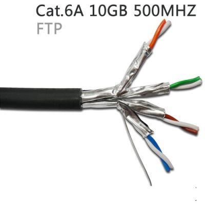 China New 10GB 500MHz CAT6A U/FTP Solid Cables Cat 6A Copper wires AWG23 - LSOH/LSZH Ethernet Cable for sale
