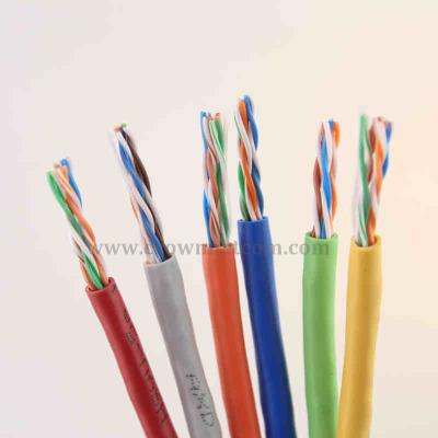 China Category 6 23AWG Twisted Pair 305M Bulk UTP Cat6 Network Cable With Pullbox Fluke-Pass for sale