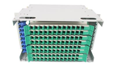 China 19 Inch Rack Mounted Optical Distribution Frame SC FC LC ST ODF 12 Core 24 Core 48 core 72 Core 96 Core Patch Panel for sale