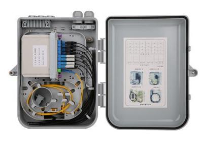 China Waterproof FTTH 1X16 Fiber Splitter Distribution Boxes With Full Accessories Indoor Outdoor Optical Distribution Box for sale