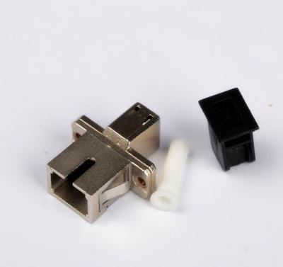 China Telecom Class Professional Optical Fiber Zinc Alloy LC-SC Adapters Metal SC/LC Couplers Optic Fiber Flange for sale