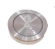 China Passenger Elevator Push Button Switches Size 35.6mm Stainless Steel With Braille for sale