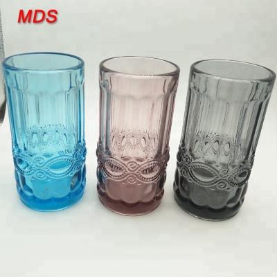 China Wholesale coloured custom vintage tiki water drinking glass mug for sale