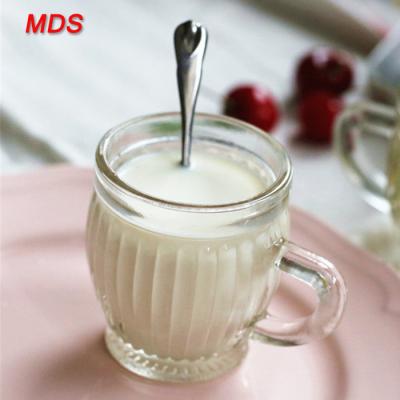 China New style 150ml vertical glass pudding cup with handle for sale