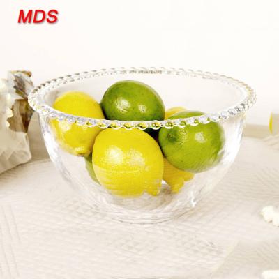 China Wholesale price list clear beaded pearl glass bowl factory for sale