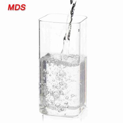 China Chinese style single straight borosilicate square glass coffee cups for sale