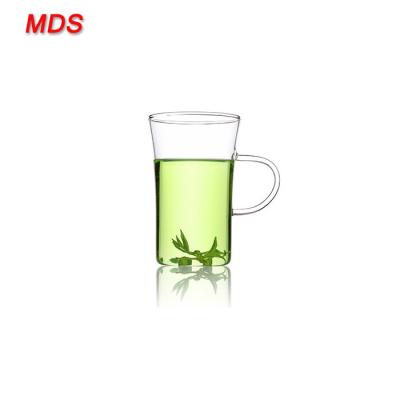 China Wholesale borosilicate single chinese glass tea cup with handle for sale