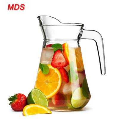 China Wholesale mouthblown city glass cocktail jug for bar for sale