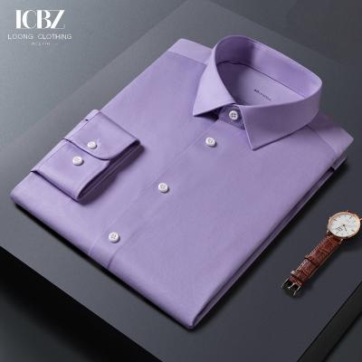 Cina LCBZ Garment Camicie da uomo senza ferro Elastico e 100% cotone per indossare senza rughe in vendita