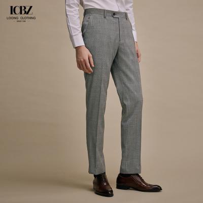 Cina Classic Slim Fit Pantaloni Maschili Pantaloni in taglia personalizzata Lana per affari Casual in vendita