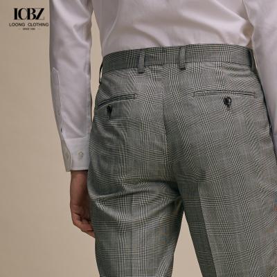 Cina Classic Slim Fit Pantaloni Maschili Pantaloni in taglia personalizzata Lana per affari Casual in vendita