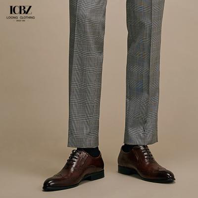 Cina Classic Slim Fit Pantaloni Maschili Pantaloni in taglia personalizzata Lana per affari Casual in vendita