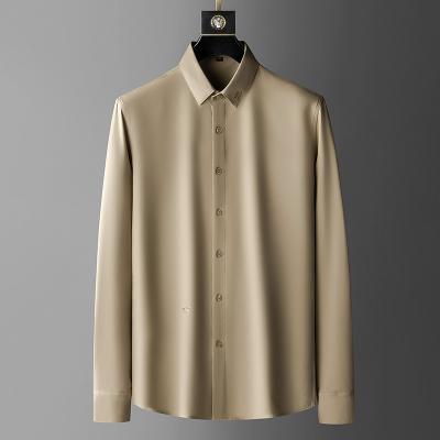 Cina Camicie da uomo in tuxedo d'autunno 100% cotone a manica lunga Camicie formali per taglia più grande in vendita