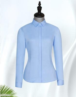 Cina Camicia da donna in fibra di bambù da donna camicie da donna camicie con colletto in vendita