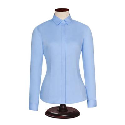 Cina Camicia da donna in fibra di bambù da donna camicie da donna camicie con colletto in vendita